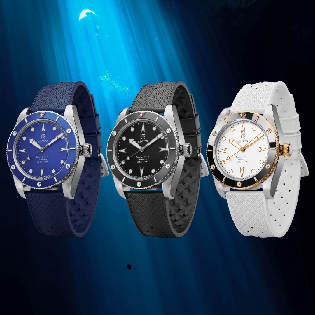The Adaptability & Resilience of The Rubber Strap Dive Watch by Escudo ...